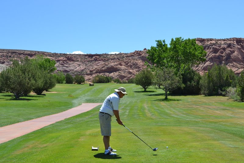 Our Travel Blog: Golfing at Moab Golf Club