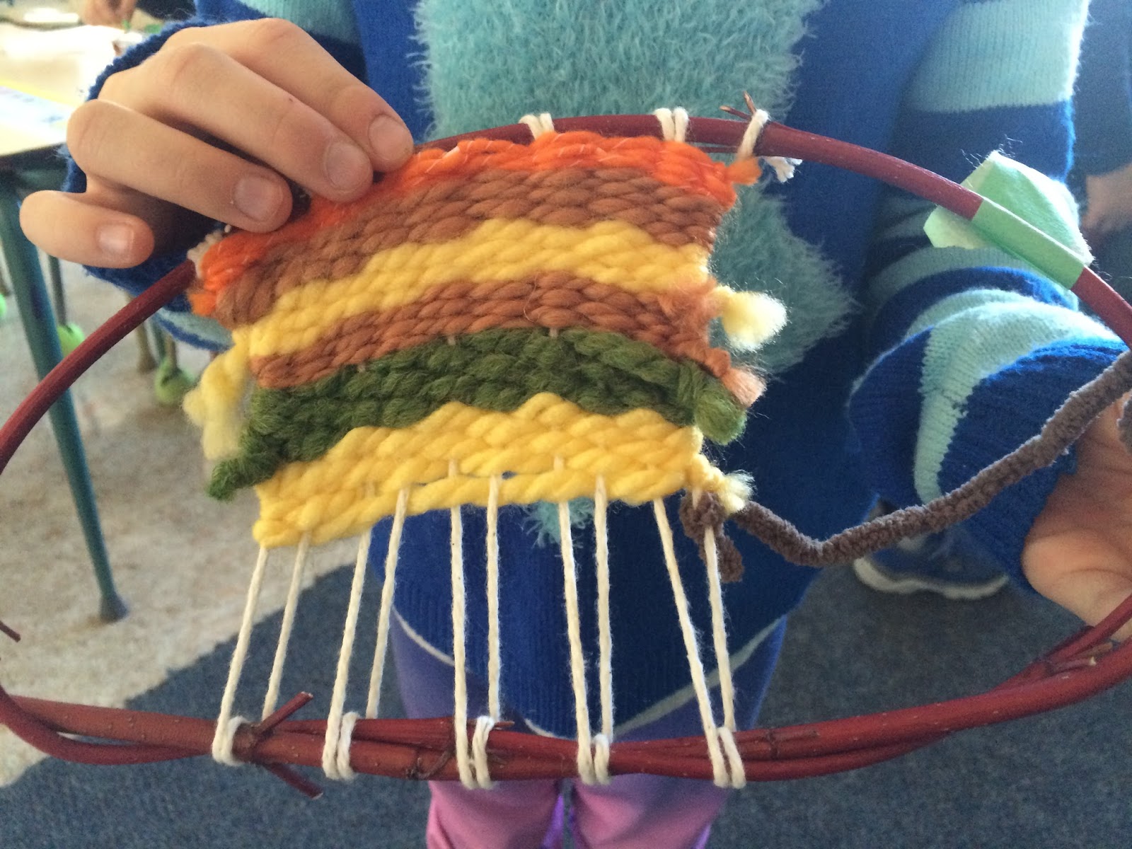 that artist woman: Fall Weaving with Grade 1