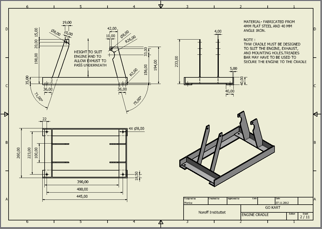 Engine Cradle Plans at Todd Bushman blog