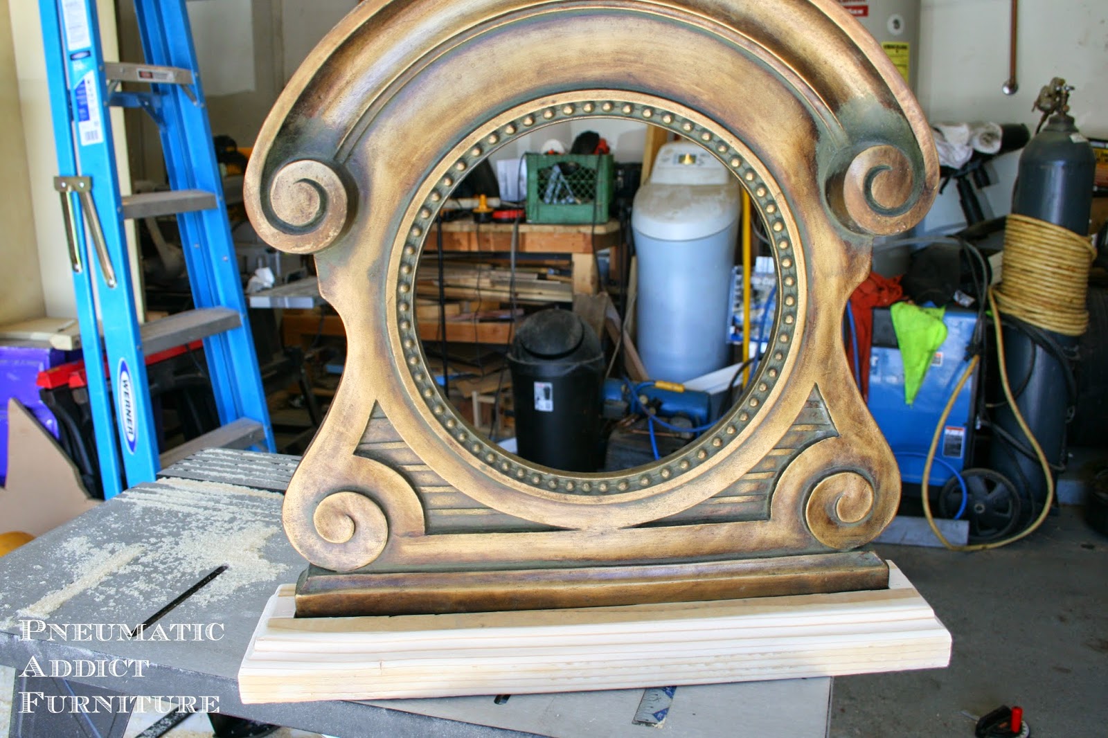 Turn a Wall Mirror Into a Table Mirror | Pneumatic Addict