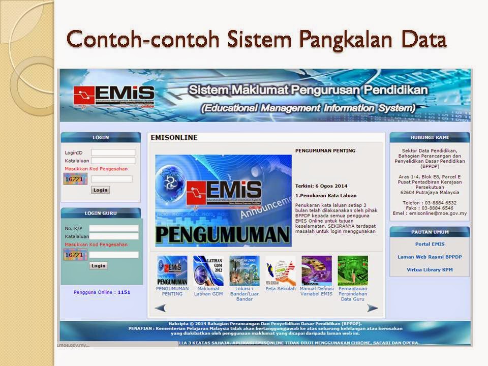 TMK Tahun 5: Ciri-ciri Pangkalan Data