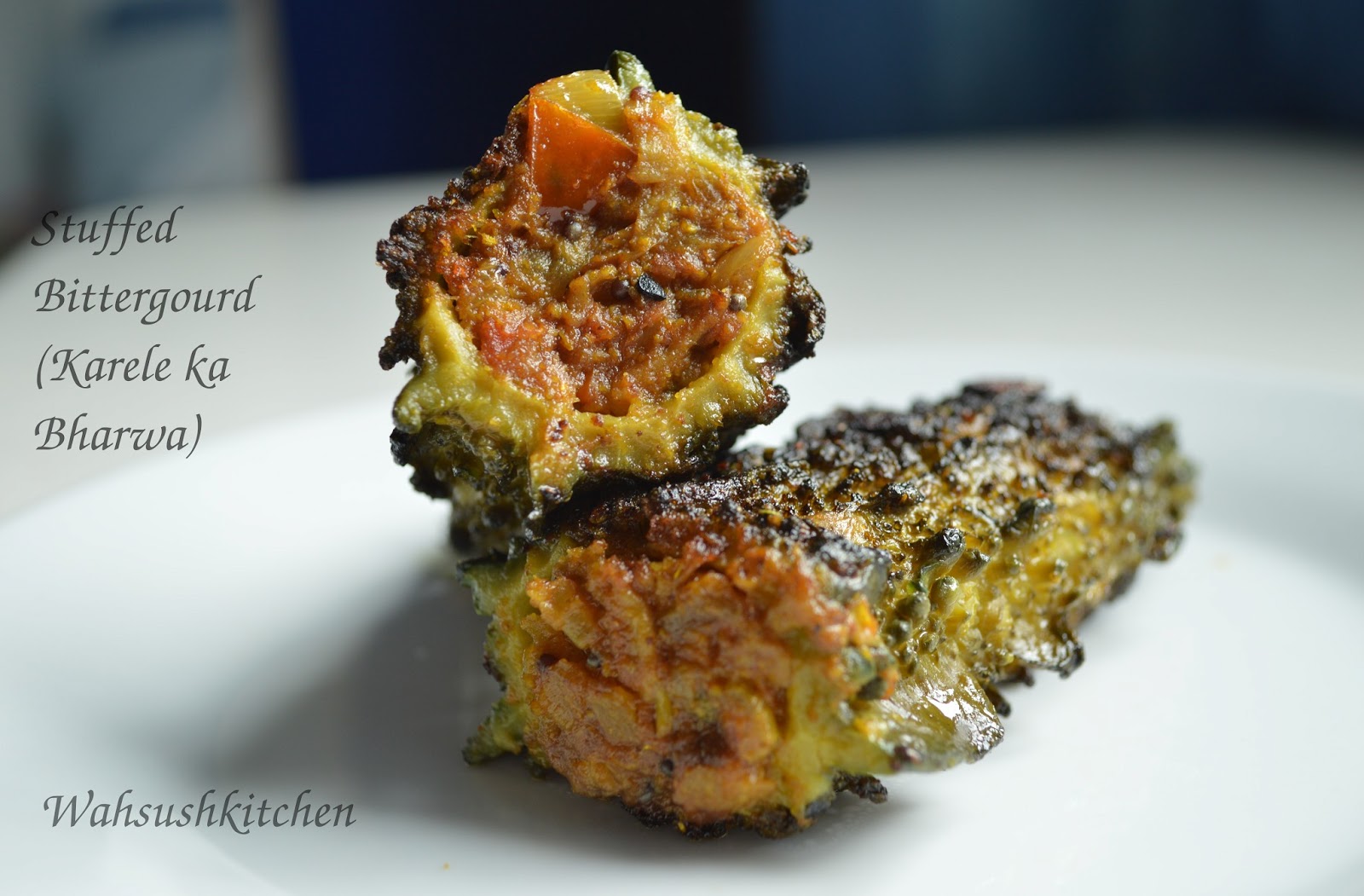 Wah "Sush" kitchen: Stuffed Bittergourd(Karele ka bharwa)