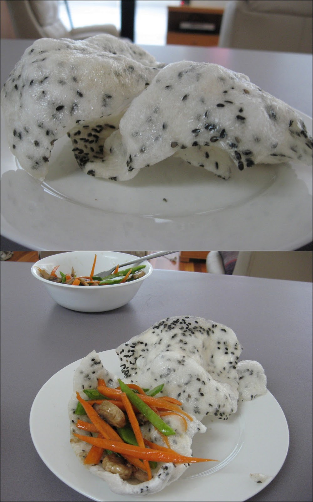 Anthea's eats: black sesame rice paper