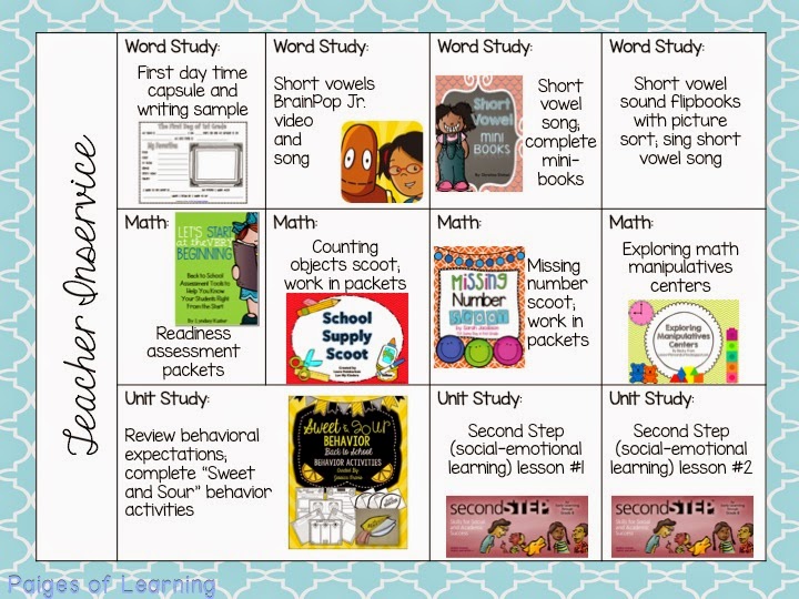 Paiges of Learning: A Peek at my {First} Week!