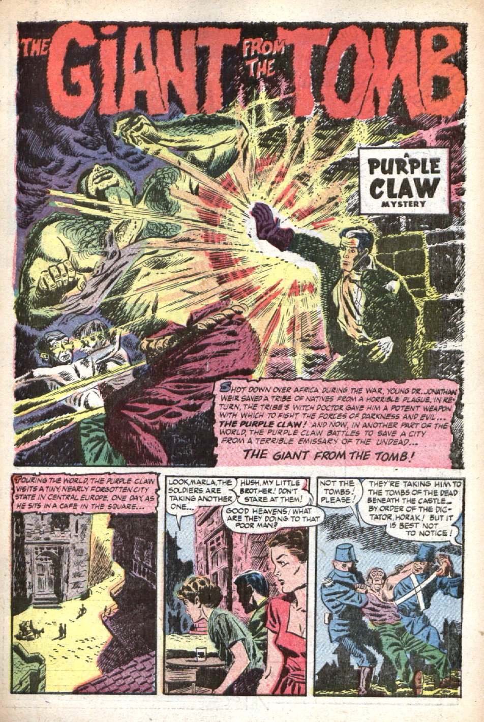 Four-Color Shadows: The Purple Claw-Ben Brwn/David Gantz-1953/1954