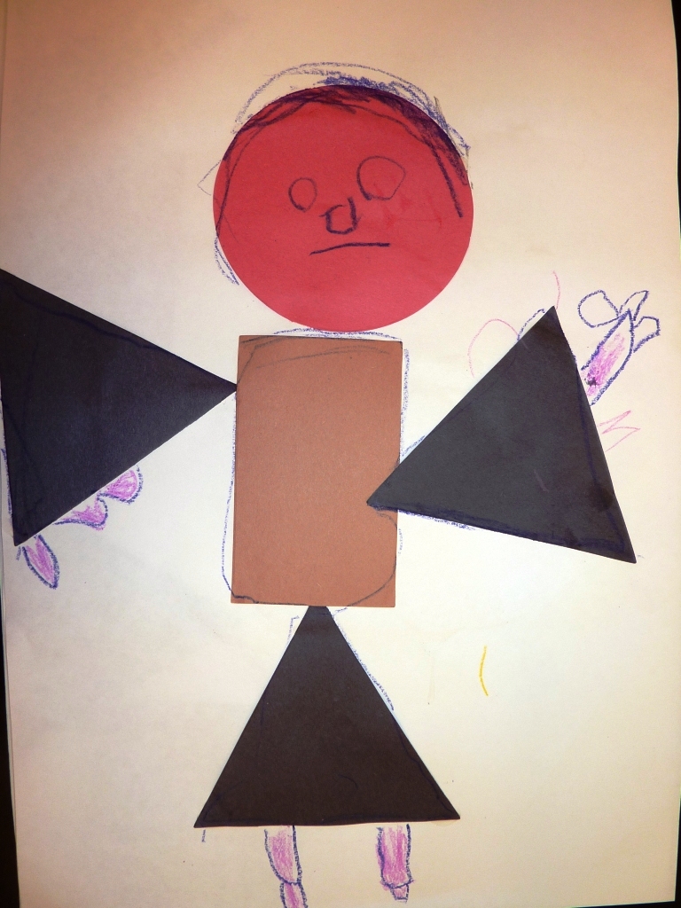 Mary's Art Spot: Prekinder Shape Self-Portraits