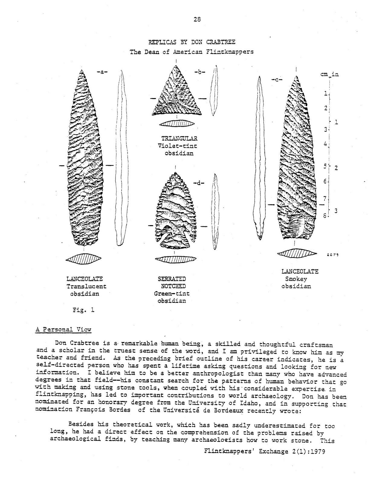 HALL OF FAME FLINTKNAPPER, DON CRABTREE - PaleoPlanet