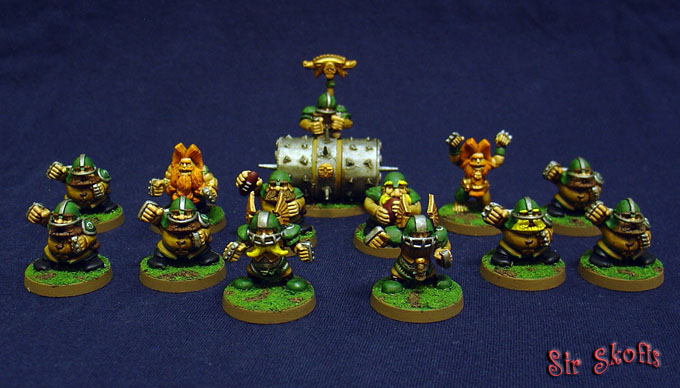 Sir Skofis's Workshop: Blood Bowl Dwarf Team