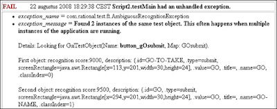 Software Testing & QTP: RFT Script Assure Recognition Algorithm