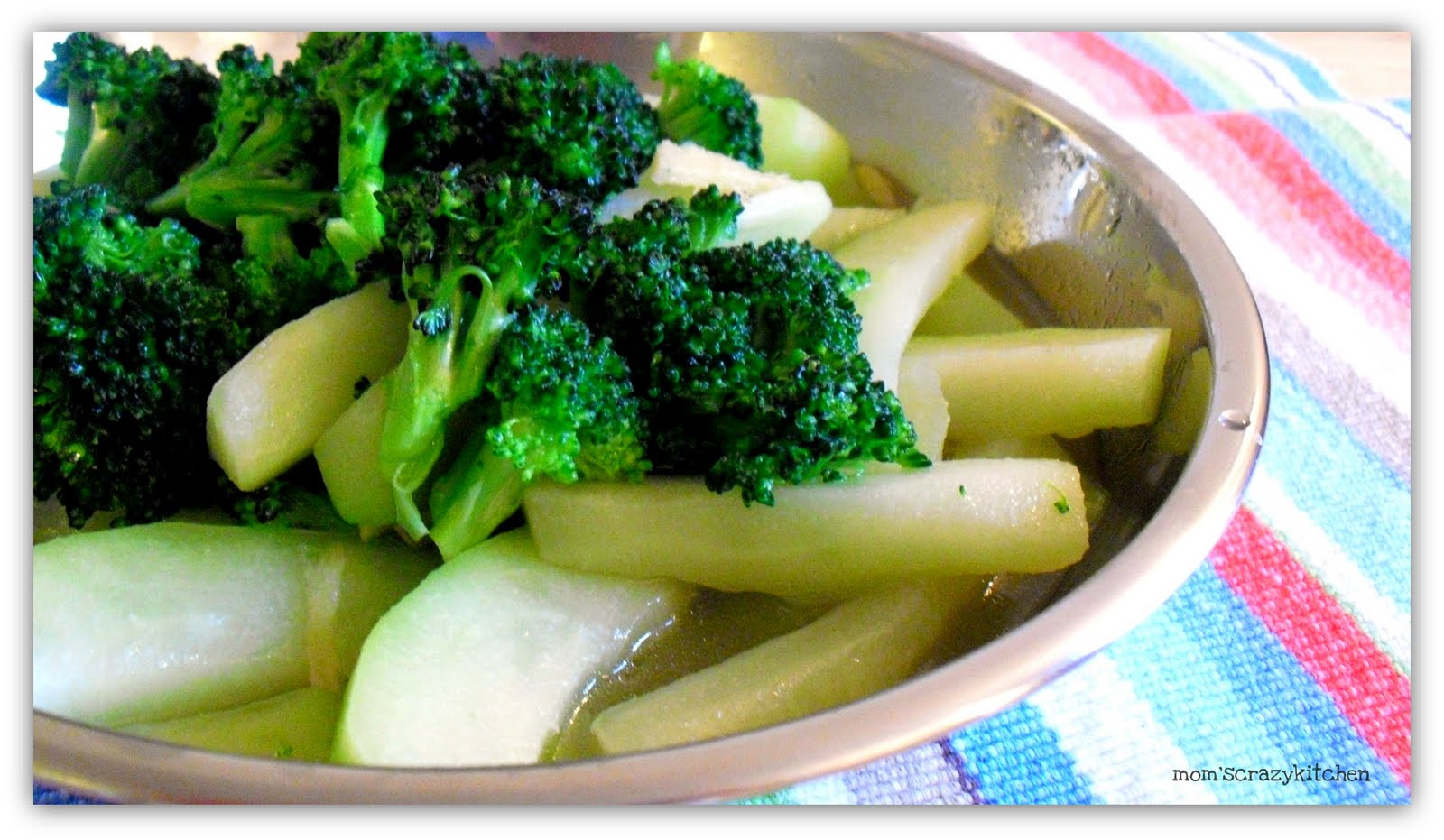 Mom's Crazy Kitchen: Stir Fry Chayote With Broccoli