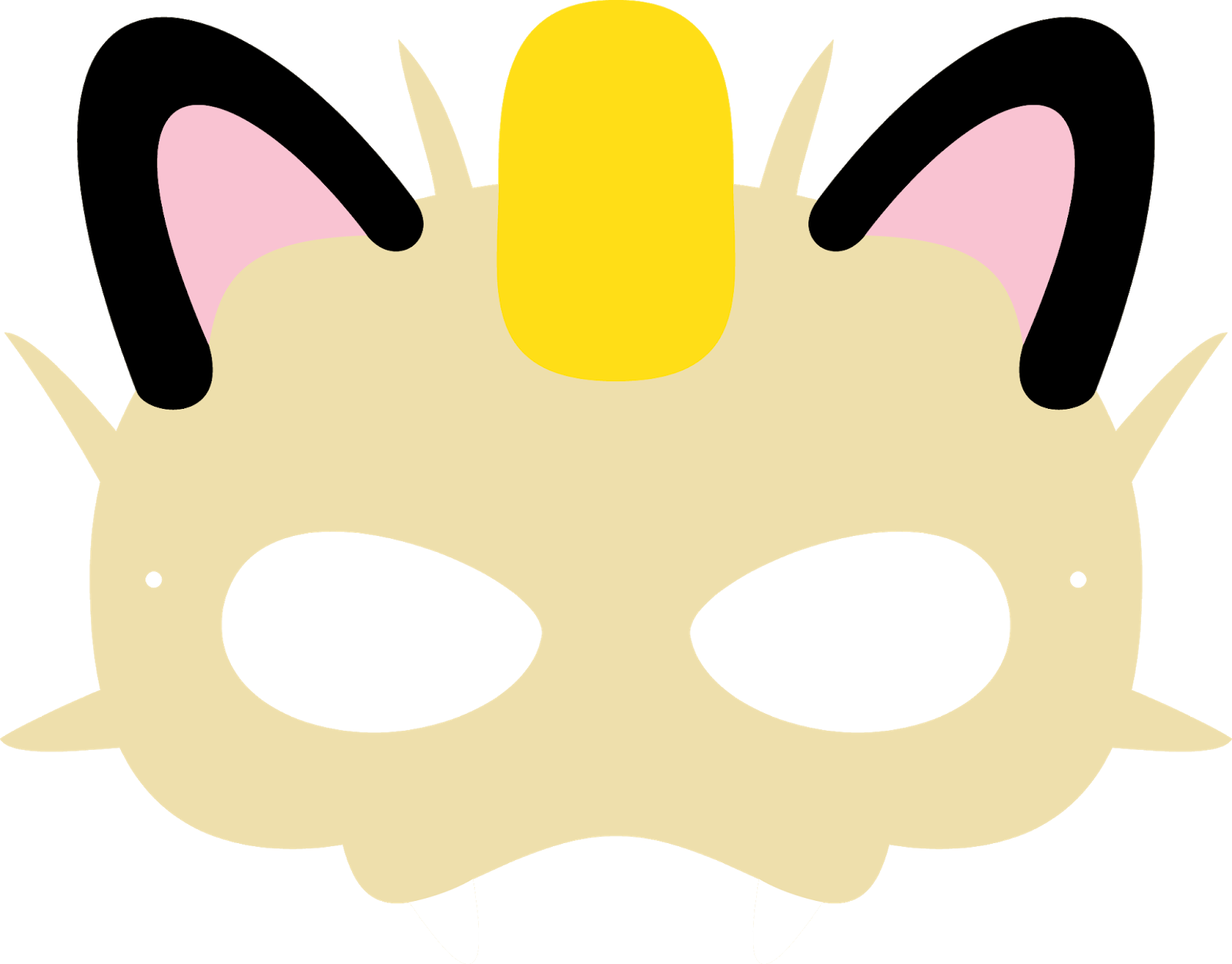 Eu Amo Artesanato: Máscaras de Pokemons com Moldes