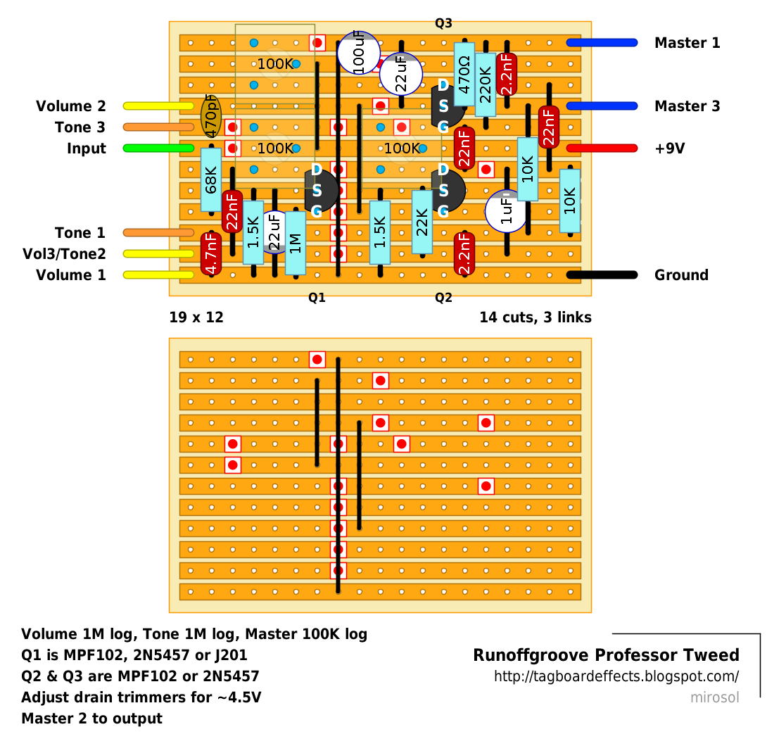 Guitar FX Layouts: Runoffgroove Professor Tweed