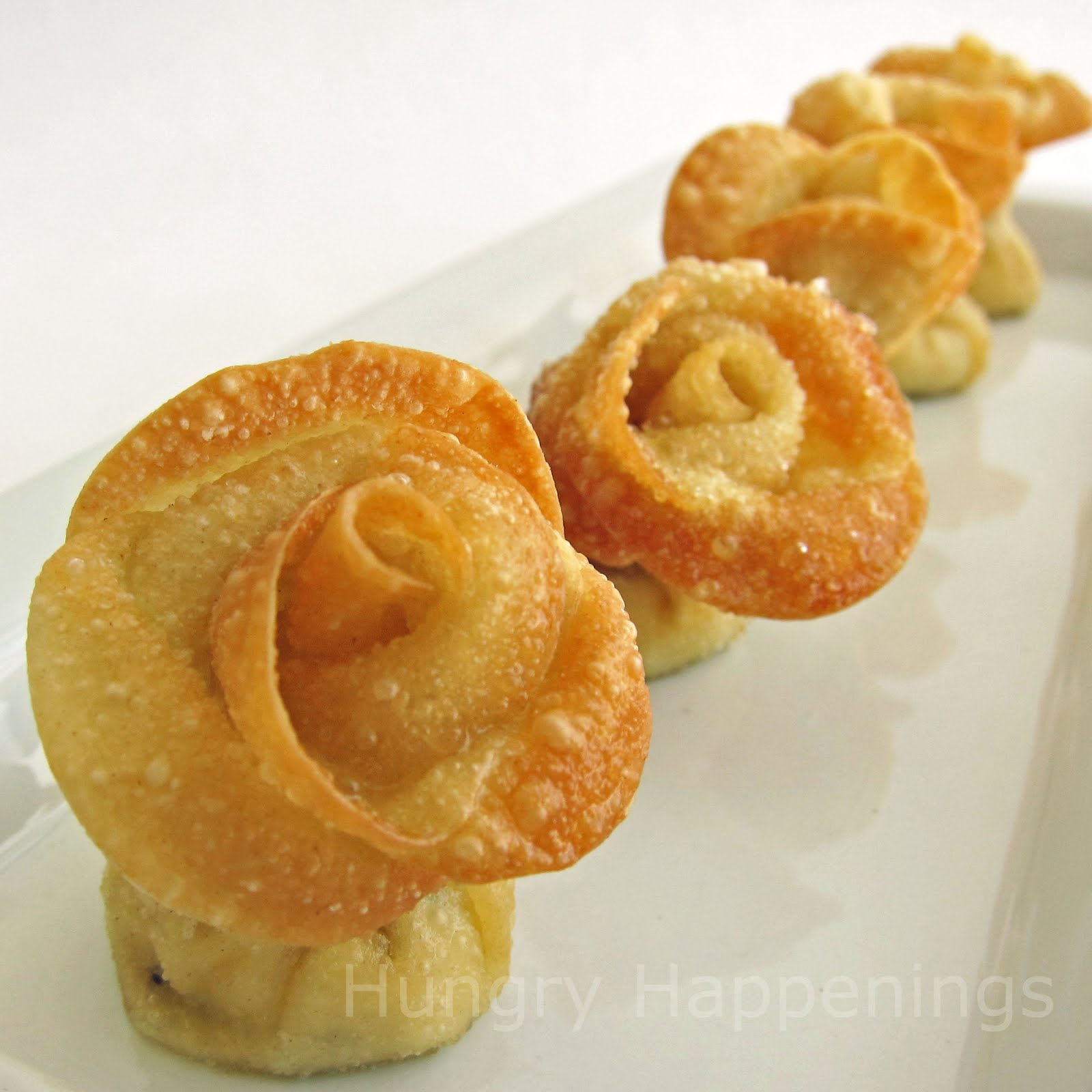 Beautiful Bouquet of Fried Won Ton Roses - Hungry Happenings