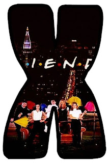 Friends Sitcom Letter. Abecedario de la Serie Friends. - Oh my Alfabetos!