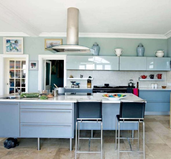 Casa da Nane: Cozinha Azul Turquesa