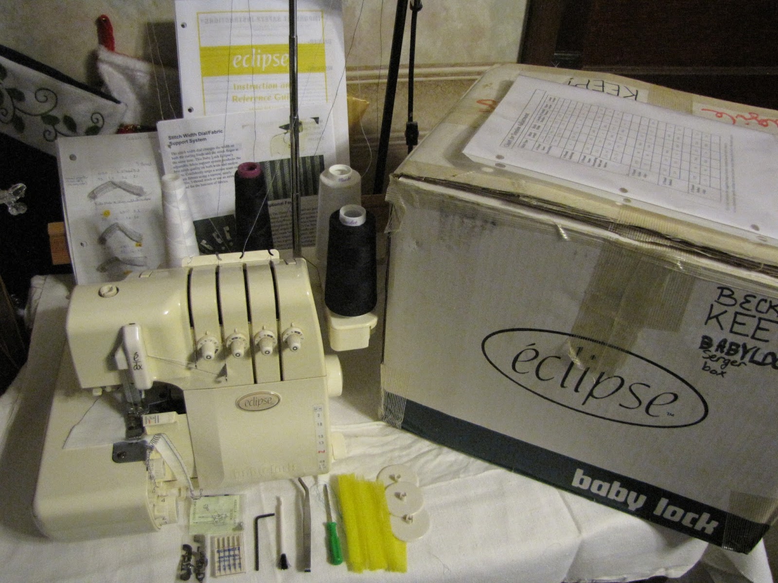 Babylock Eclipse DX serger jet air threading