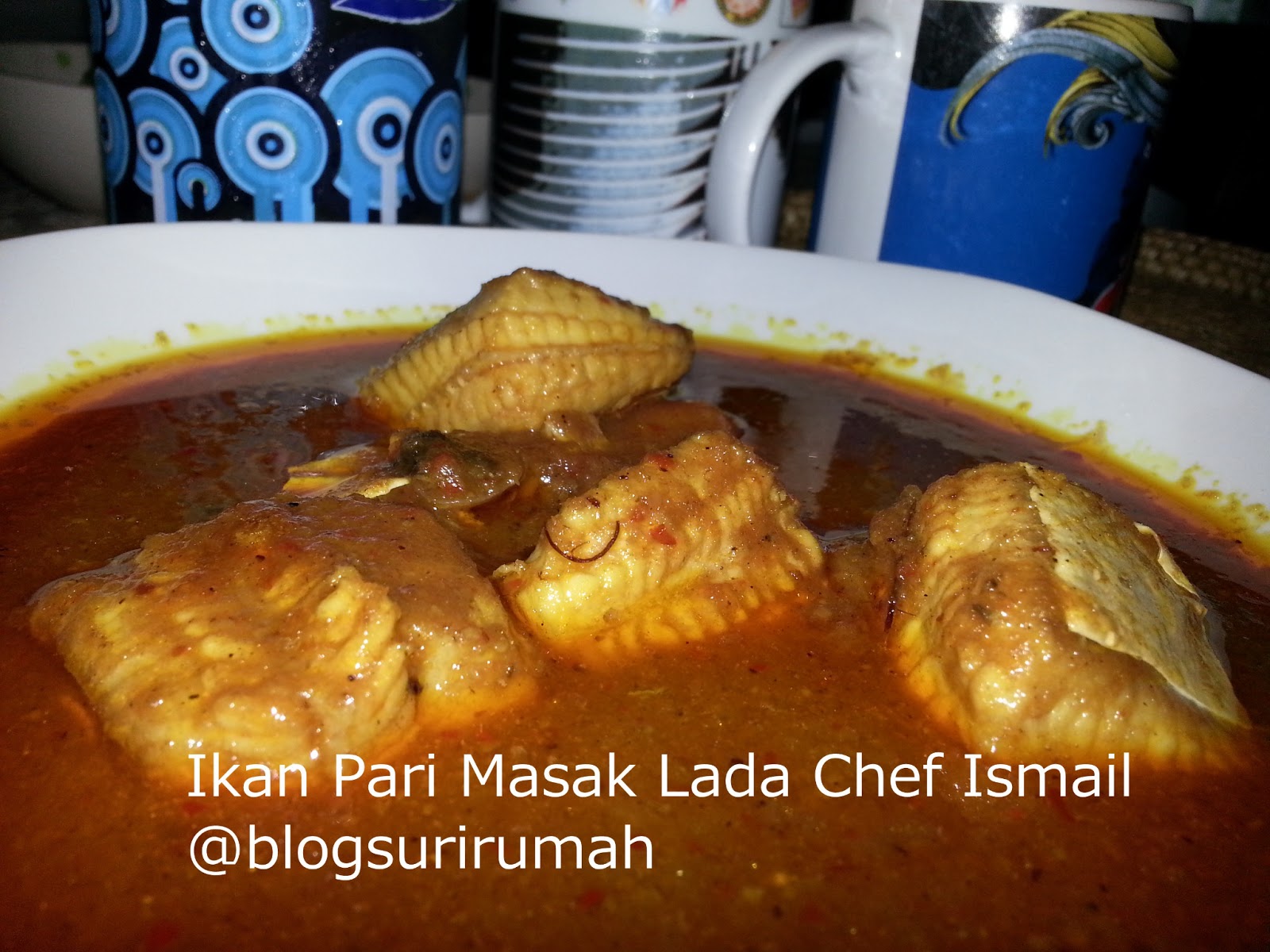 BloG SuriRuMaH: Ikan Pari Masak Lada Gaya Chef Ismail