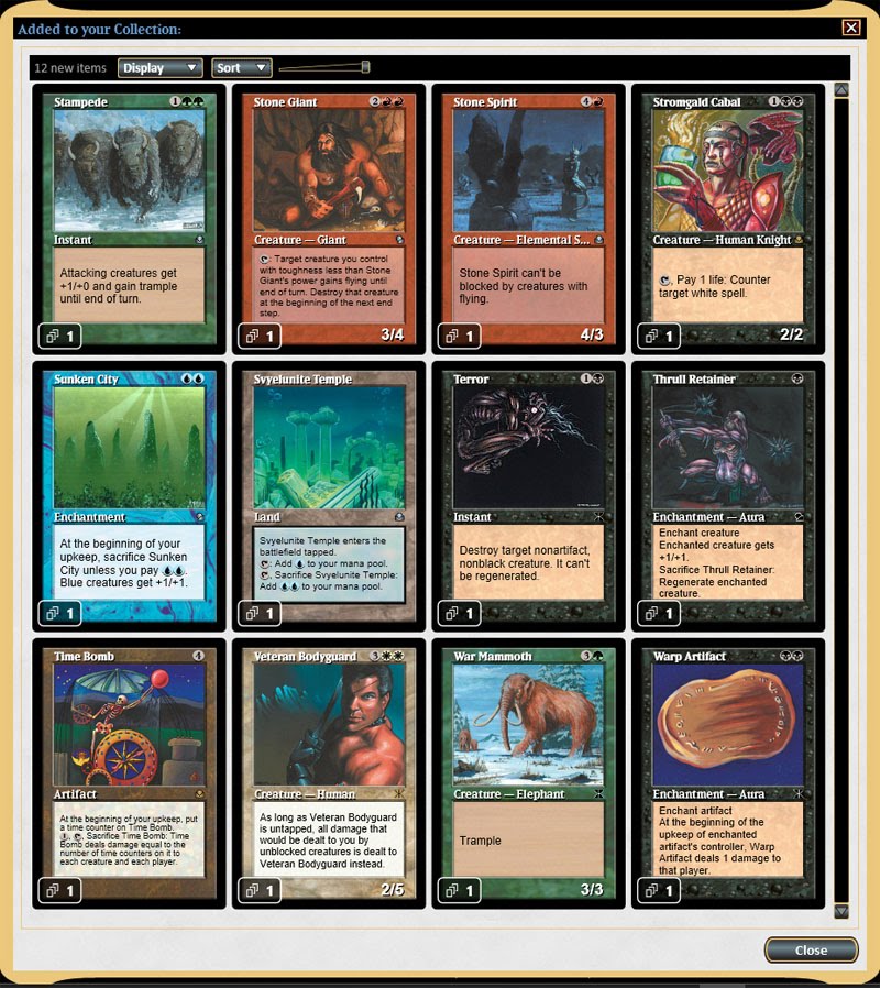 Magic the Gathering Adventures: White Border MTGO as Black Border