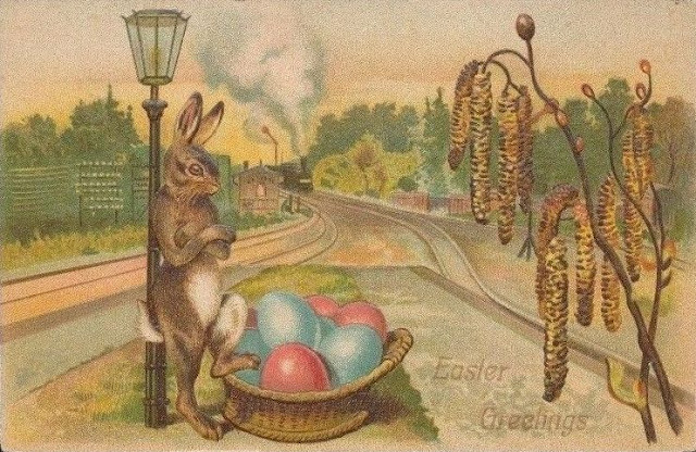 A Collection of 30 Cute Bunny Rabbit Vintage Easter Postcards ~ Vintage ...