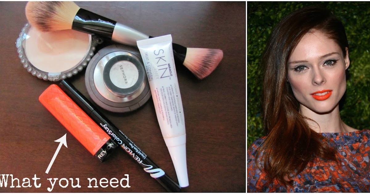 Prim and Propah: Making It Up: Coco Rocha's Cat Eye and Tangerine Lip