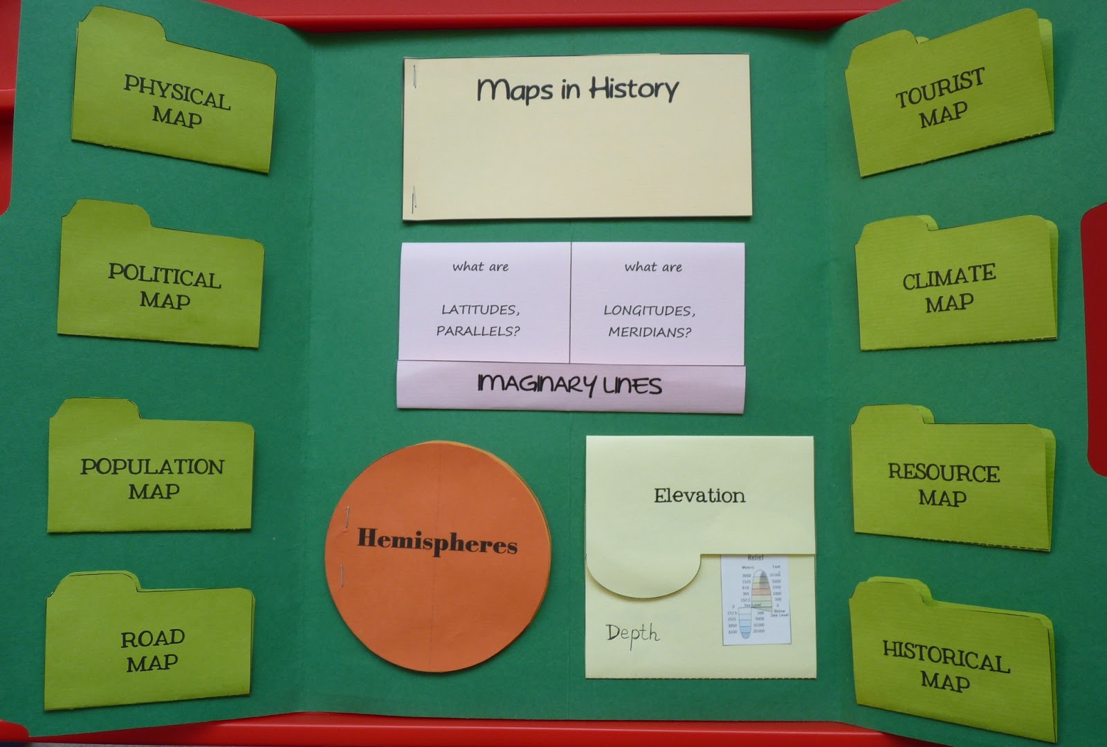 Free Printable Maps Lapbook Interactive Notebook