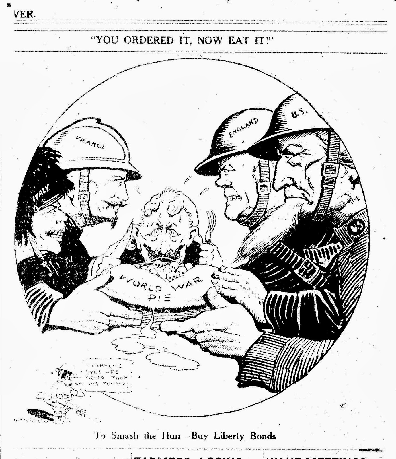 History teacher: things military and artistic: World War One Cartoon Art