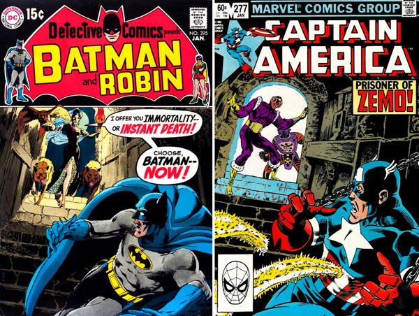 I love comic covers: Homage: Detective Comics #395 / Captain America #277
