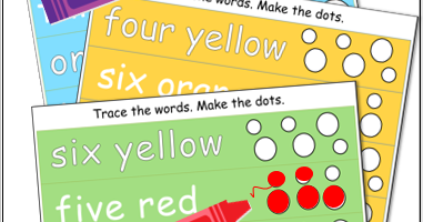 Primary Inspiration: Number Words and Color Words - Freebie!