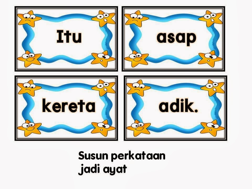 Cikgu Hijau: [BBM] Menyusun Perkataan Membentuk Ayat