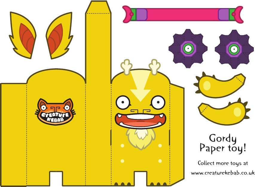 un millón de ideas: Nuevos modelos de paper toys (cubeecraft)