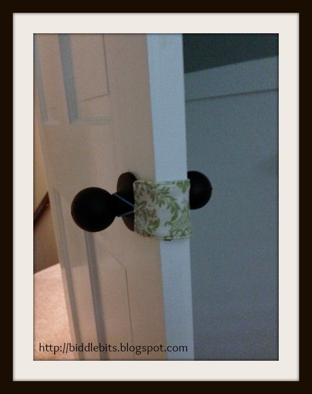Biddle Bits: Door silencer for baby's nursery