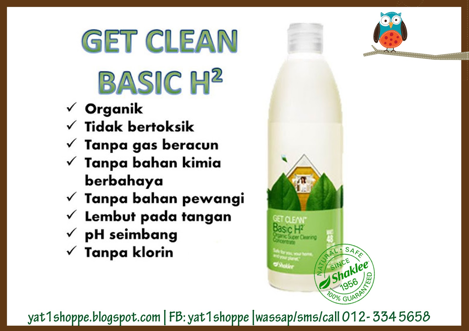 Your 1 stop beauty & health care center..: SHAKLEE GET CLEAN - BASIC H