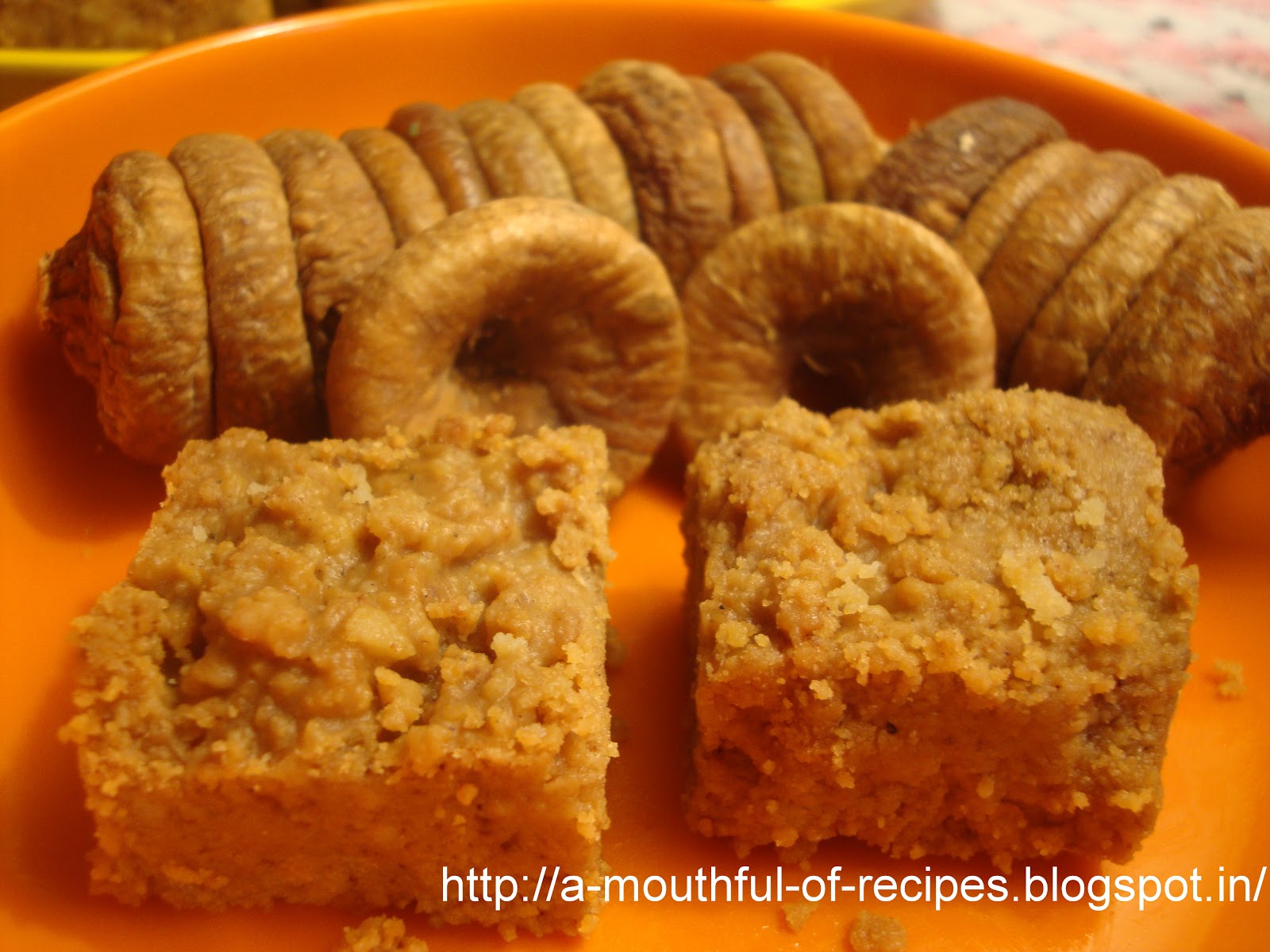 A Mouthful Of Recipes: Anjiri Barfi : Diwali Special