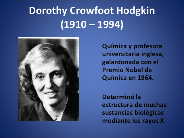 Mujerícolas: Dorothy Crowfoot Hodgkin. Premio Nobel de Química en 1964.