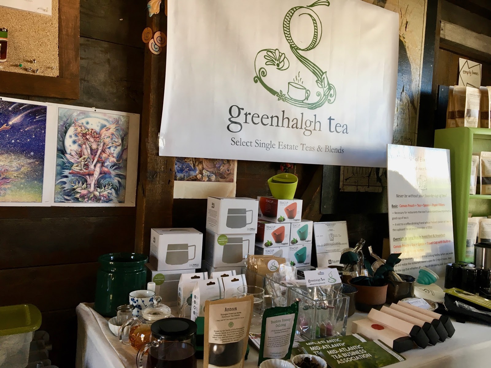 Rosemary's Sampler: PA Tea Festival - Vendors in the Red Barn
