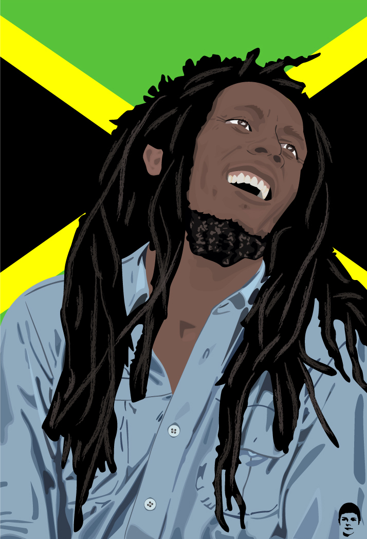 Cartoon Pictures of Bob Marley