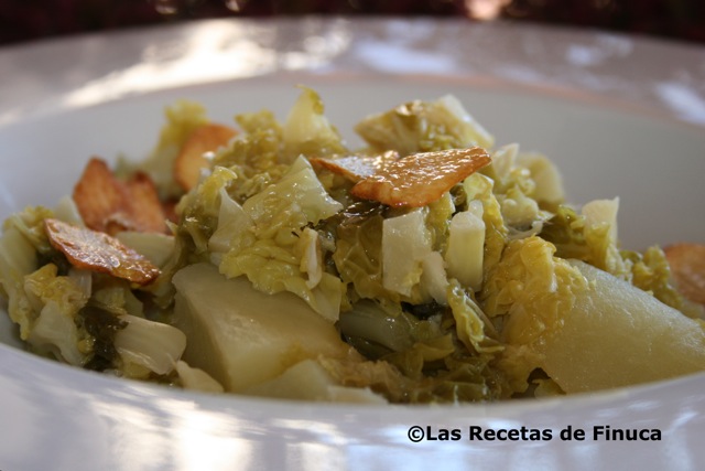 Las Recetas de Finuca: Repollo con patatas