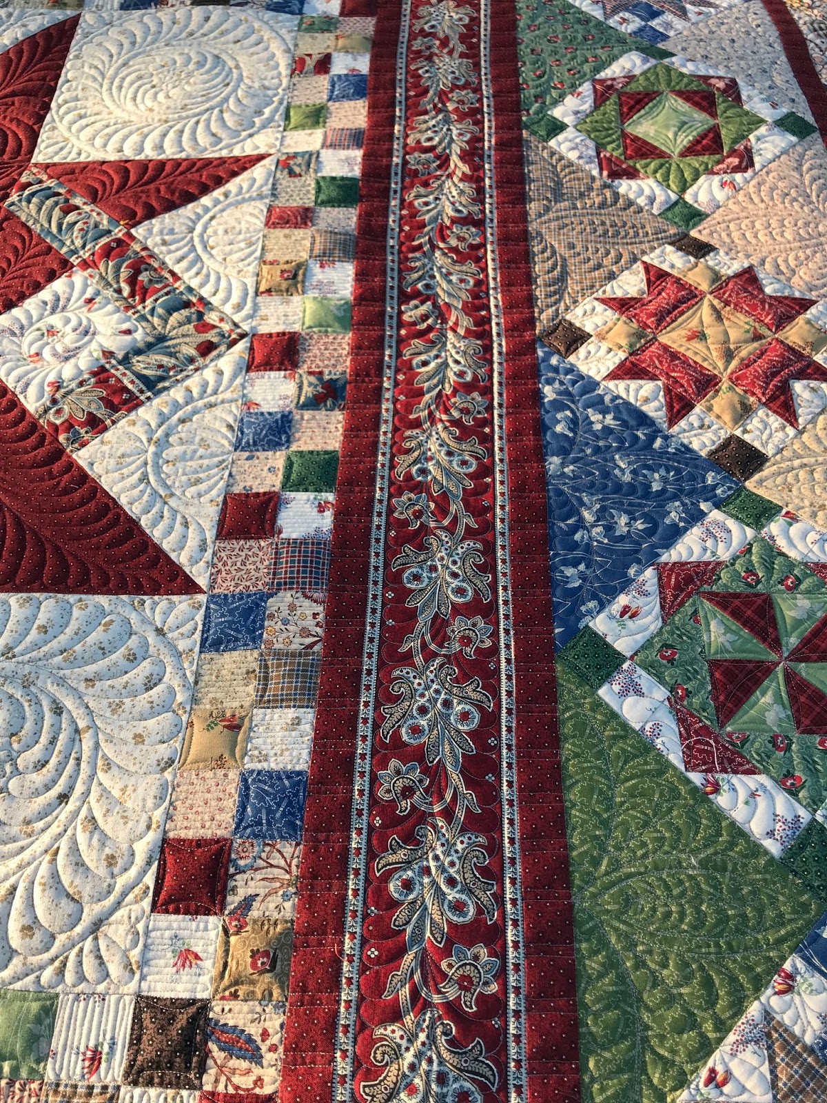 Sue Daurio's Quilting : Mill Girls BOM is going home