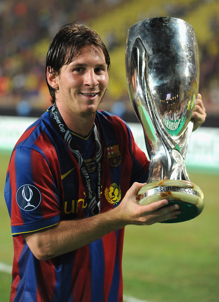pictures Lionel Messi Barcelona v Shakhtar Donetsk - UEFA Super Cup