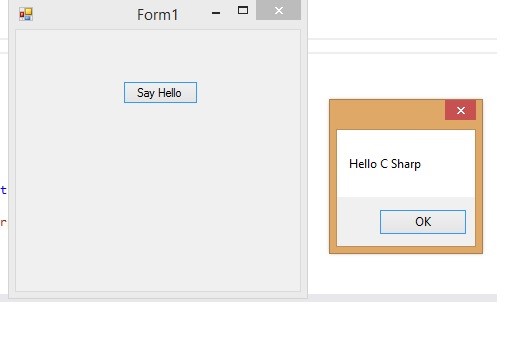 C Sharp Windows Form Application Programming World