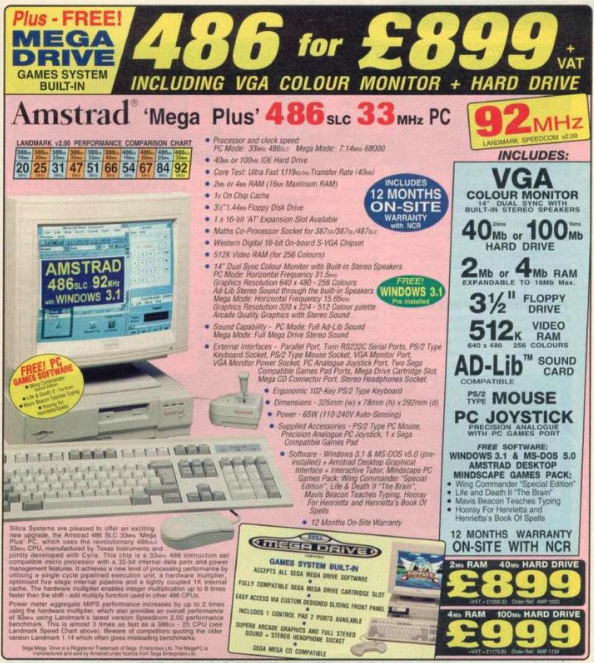The Amstrad Mega PC - 1992-93