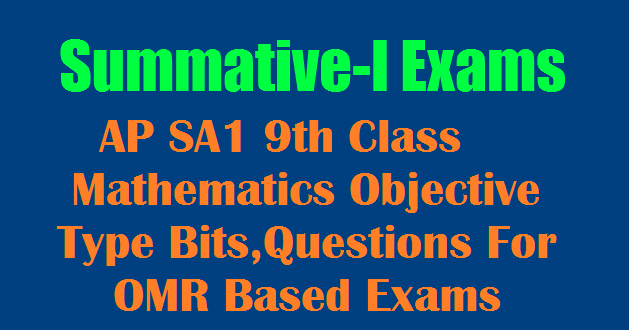 ap-sa1-9th-class-mathematics-objective-type-bits-questions-for-omr