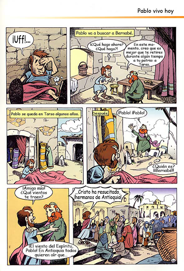 VIVAMOS LOS ESCRITOS DE PABLO: Comic: LA EVANGELIZACIÓN DE PABLO