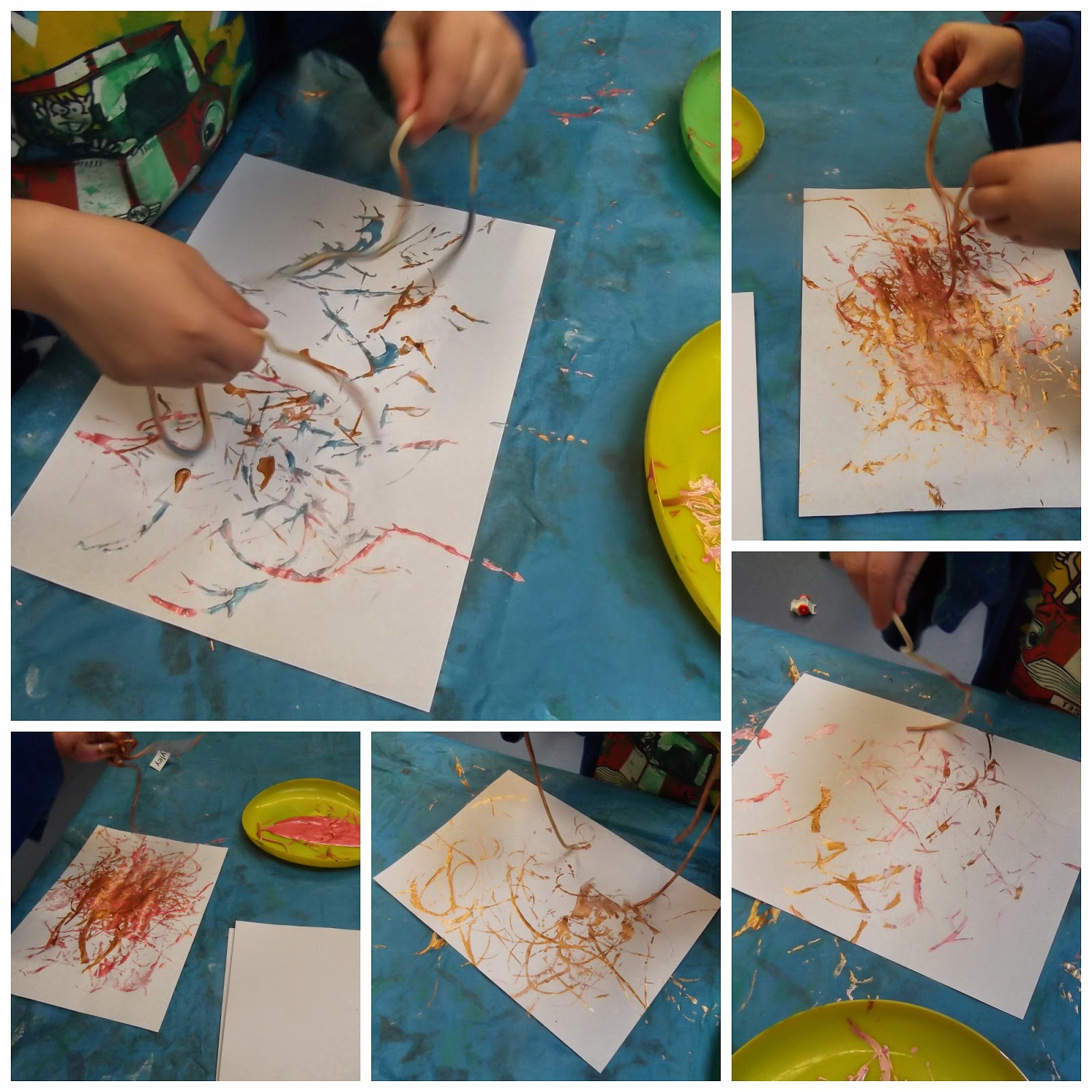 Learning for Life: Spaghetti Painting.