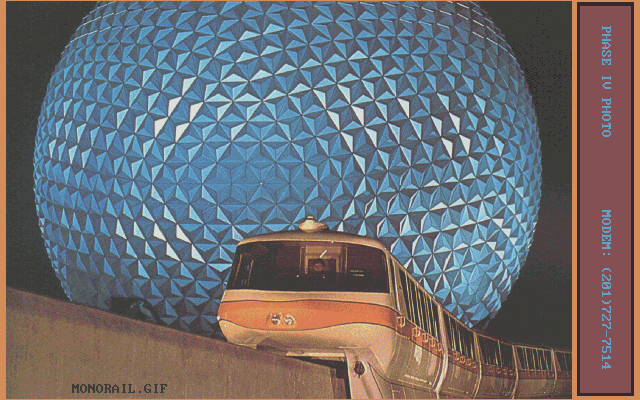 Monorail at Epcot