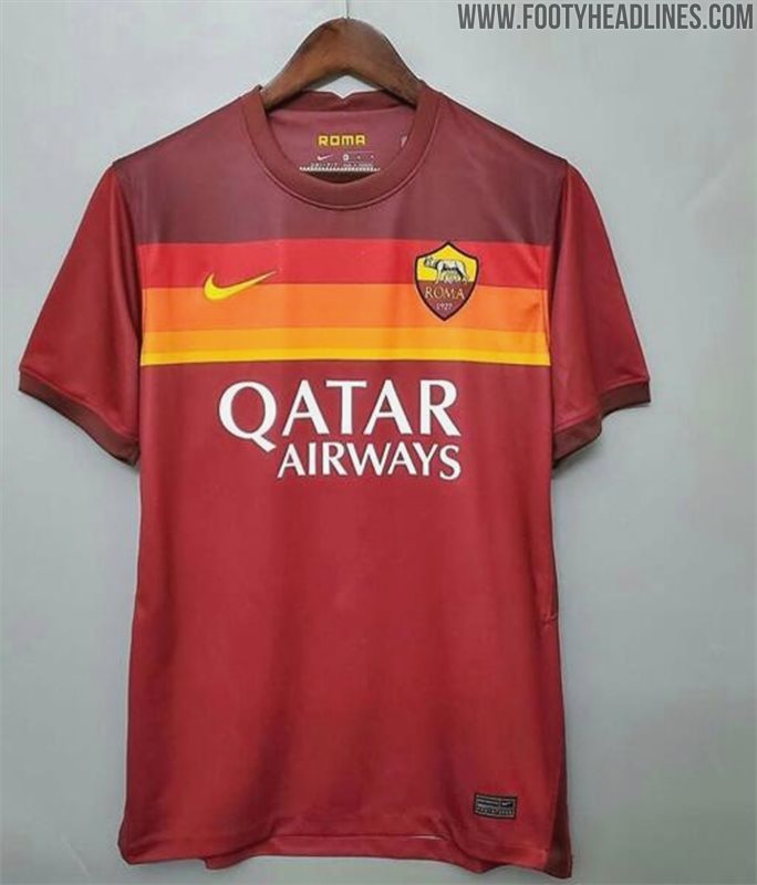AS Roma 20-21 Home Kit Leaked - 3 New Pictures - Footy Headlines