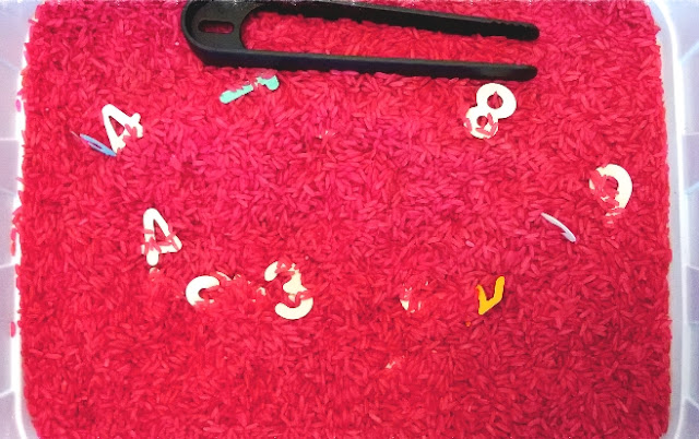 Coloured Rice Math Game - Welcome