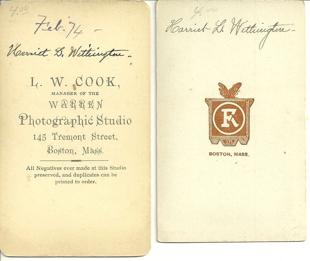 Heirlooms Reunited: c1870s IDed CDVs of the Withington Family of Boston ...
