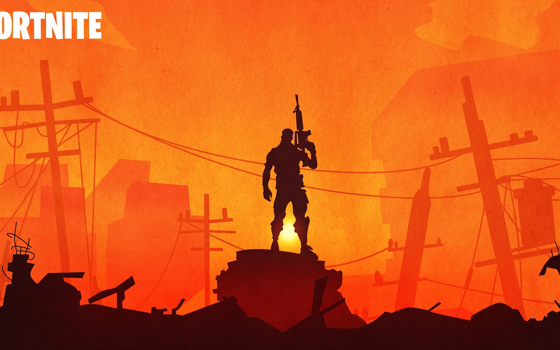 Fortnite Battle Royale, Minimalist, 8K, 7680x4320, #64 Wallpaper PC Desktop