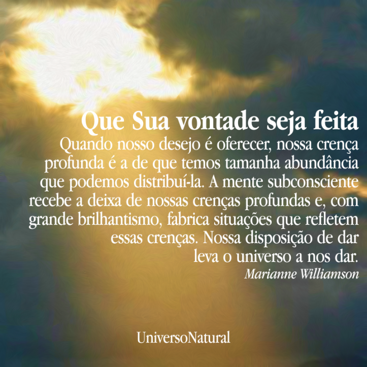 Cantinho da Cher...: ESPIRITUALIDADE... Que Sua vontade seja feita